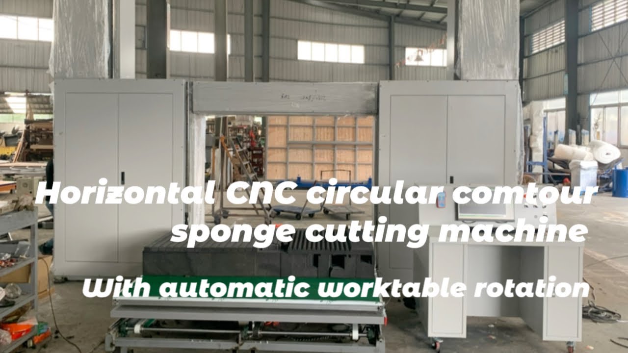 SR-CNC03 CNC Circular Contour Horizontal Cutting Machine - YouTube