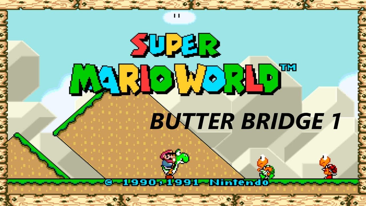 SUPER MARIO WORLD - BUTTER BRIDGE 1 - YouTube