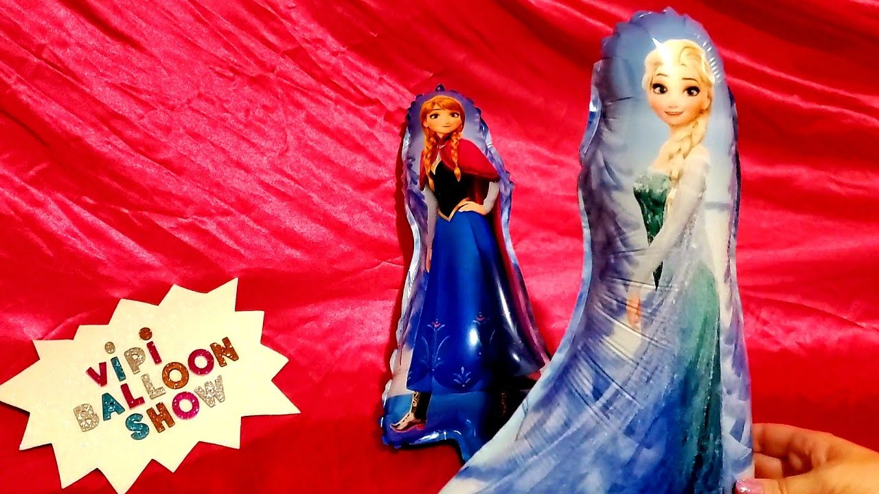 FROZEN PRINCESS MINI MYLAR BALLOON INFLATION!!! - YouTube