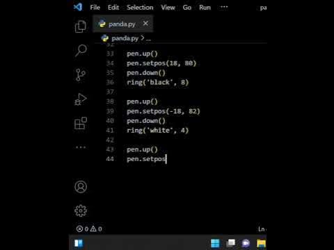 Panda program in Python || #shorts || #CloudCODE - YouTube