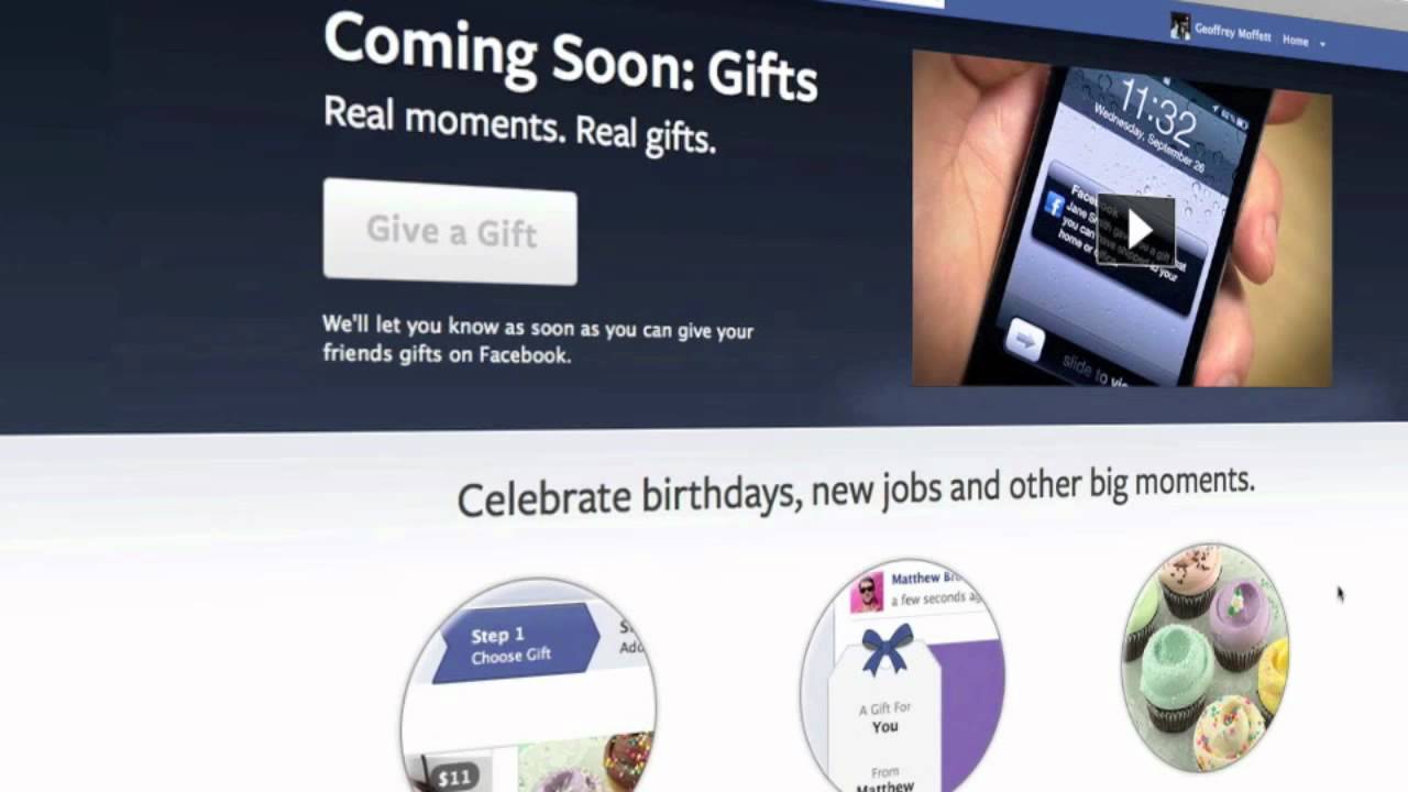 Facebook Gifts | Buy Real Gifts On Facebook - YouTube