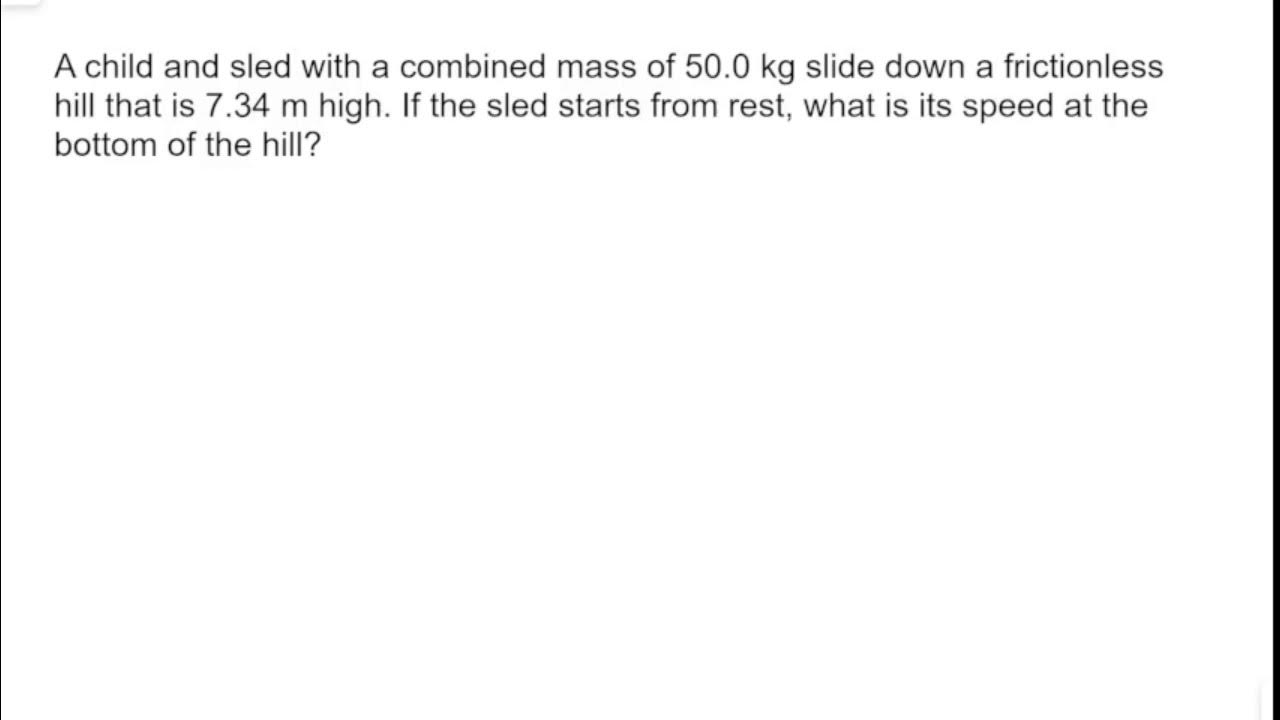 Physics Problem Solver Walk-through Work Energy Force - Solving ...