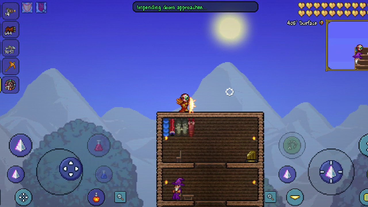 Can you beat moon lord on terraria mobile using shurikens? - YouTube
