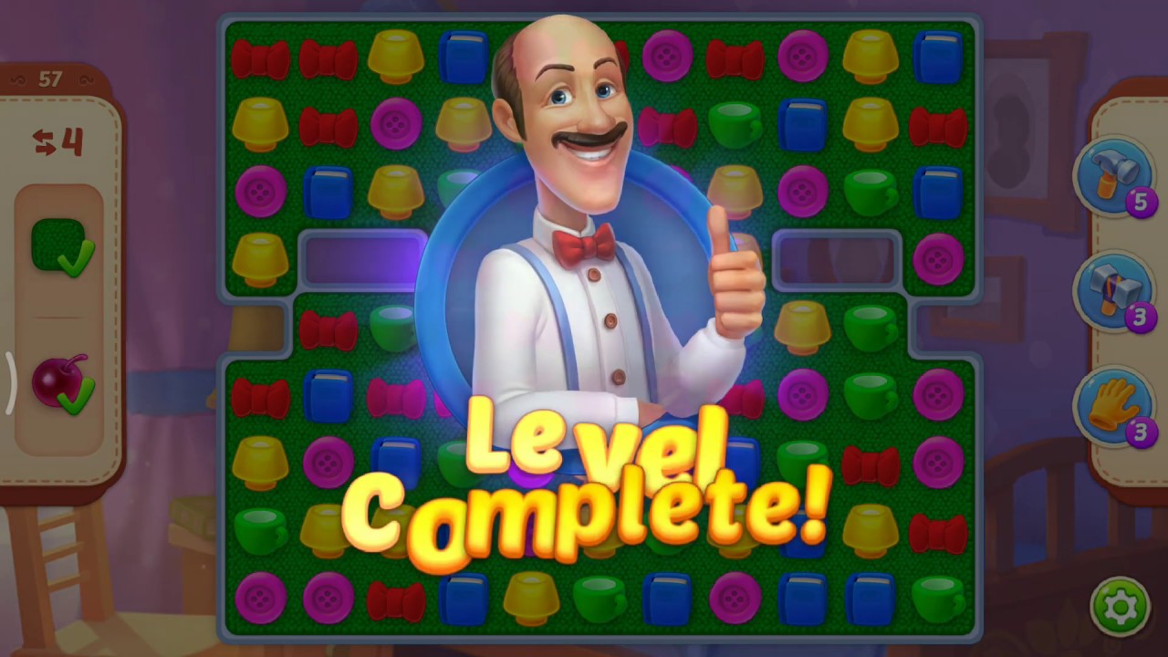 homescapes level 57 - YouTube