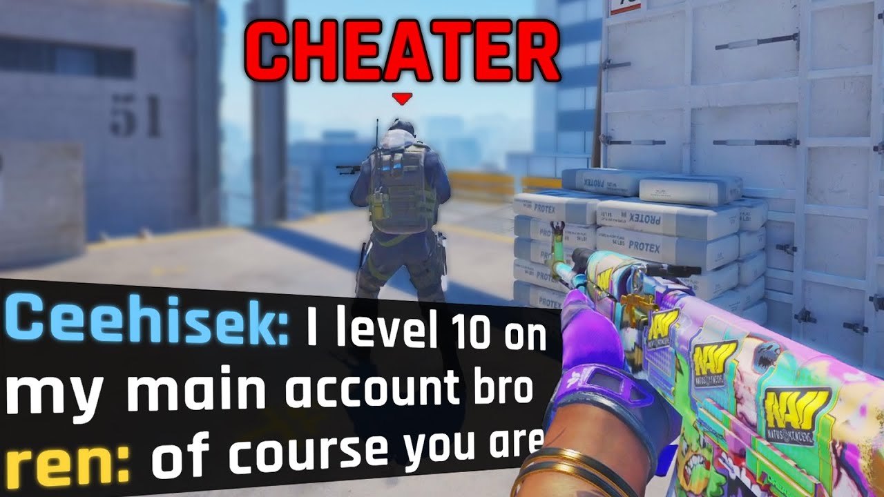 This CHEATER claimed to be FACEIT LVL 10... - YouTube