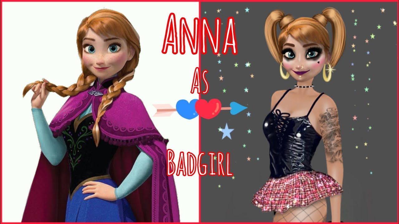 Disney Frozen : Princess Anna Glow Up into BADGIRL @Cartoon_Lands - YouTube