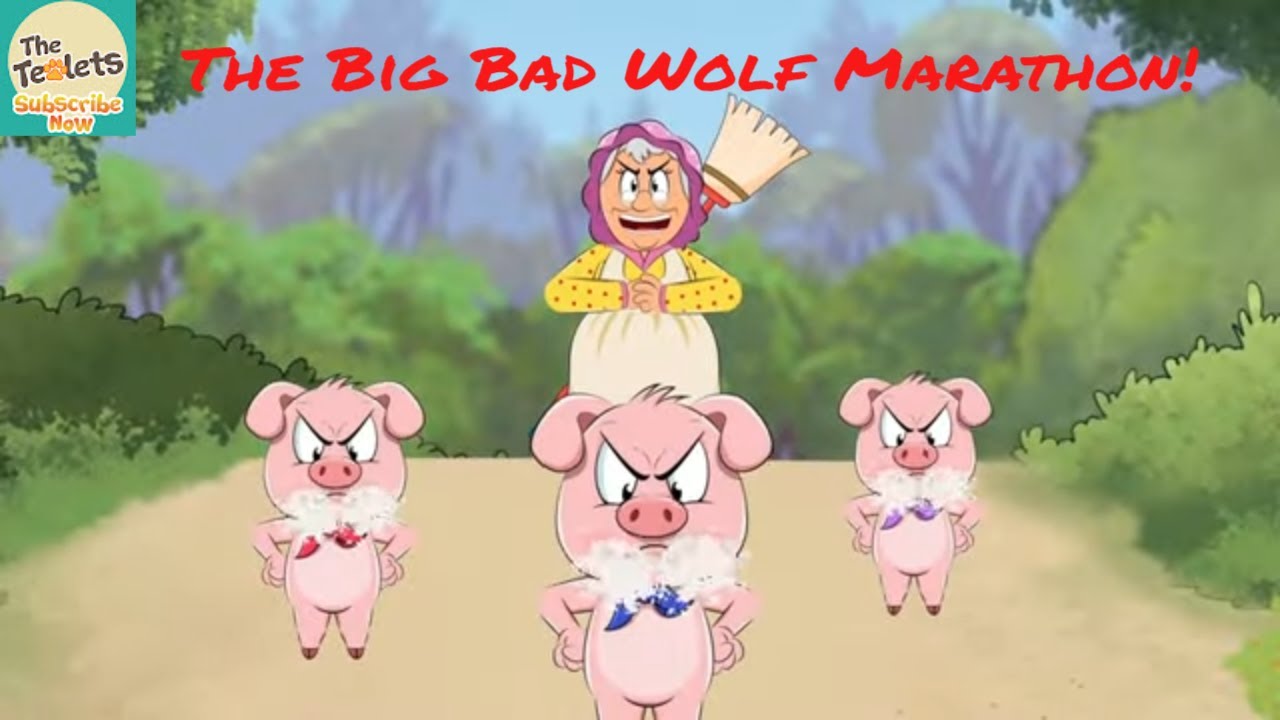 Big Bad Wolf Adventures Marathon I The 3 Little Pigs I Fairy Tales and ...