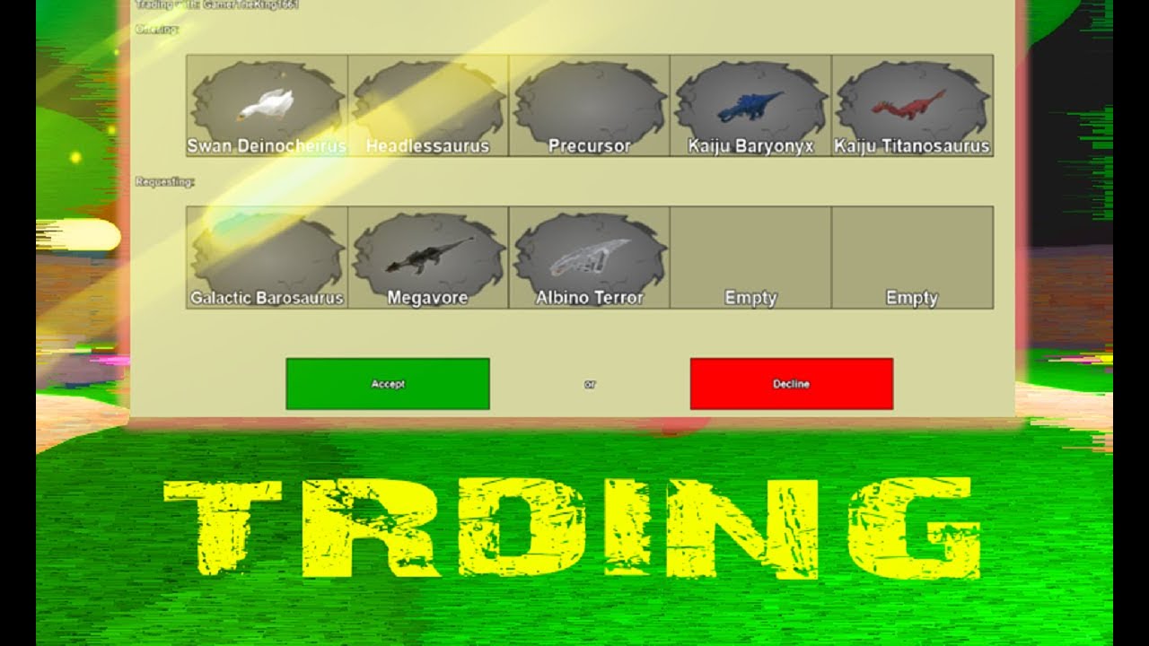 Roblox Dinosaur Simulator Trading - Trash Trades! - YouTube