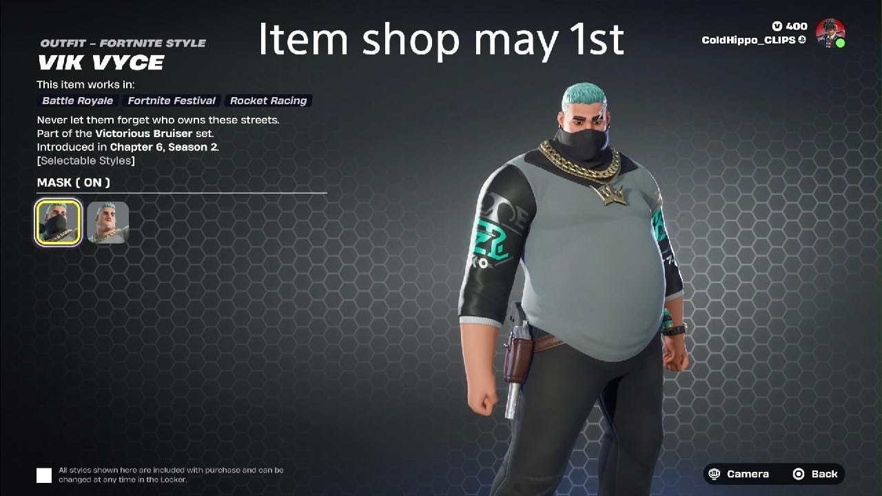 New vik vyce skin thunderbolts and crew fortnite item shop may 1st ...
