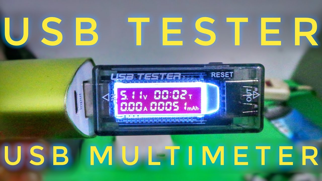 USB TESTER MULTIMETER - YouTube