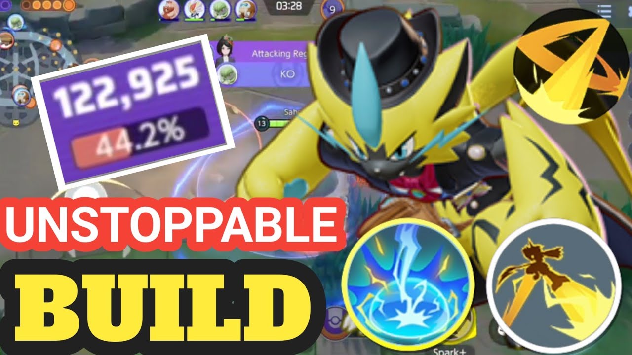 How to use ⚡ WILD CHARGE 🎸⚡ Zeraora 120K Damage Pokemon unite - YouTube