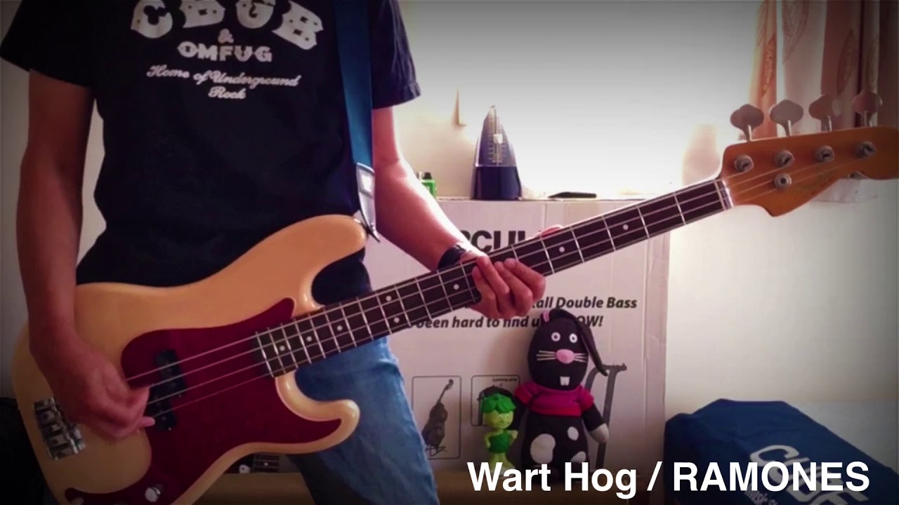 Wart Hog / RAMONES / Bass Cover#28 - YouTube