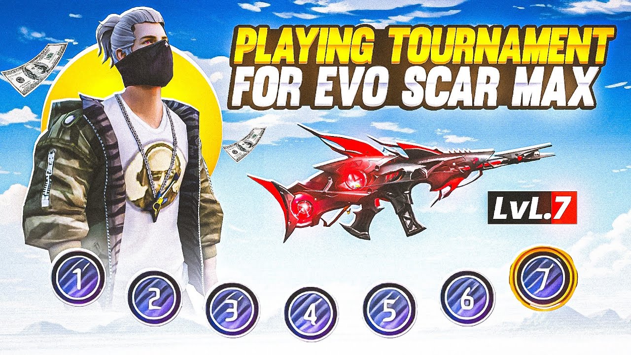 Evo Gun Skin Trick 🔥 | Playing Tournament For Evo Scar Max | Solo ...