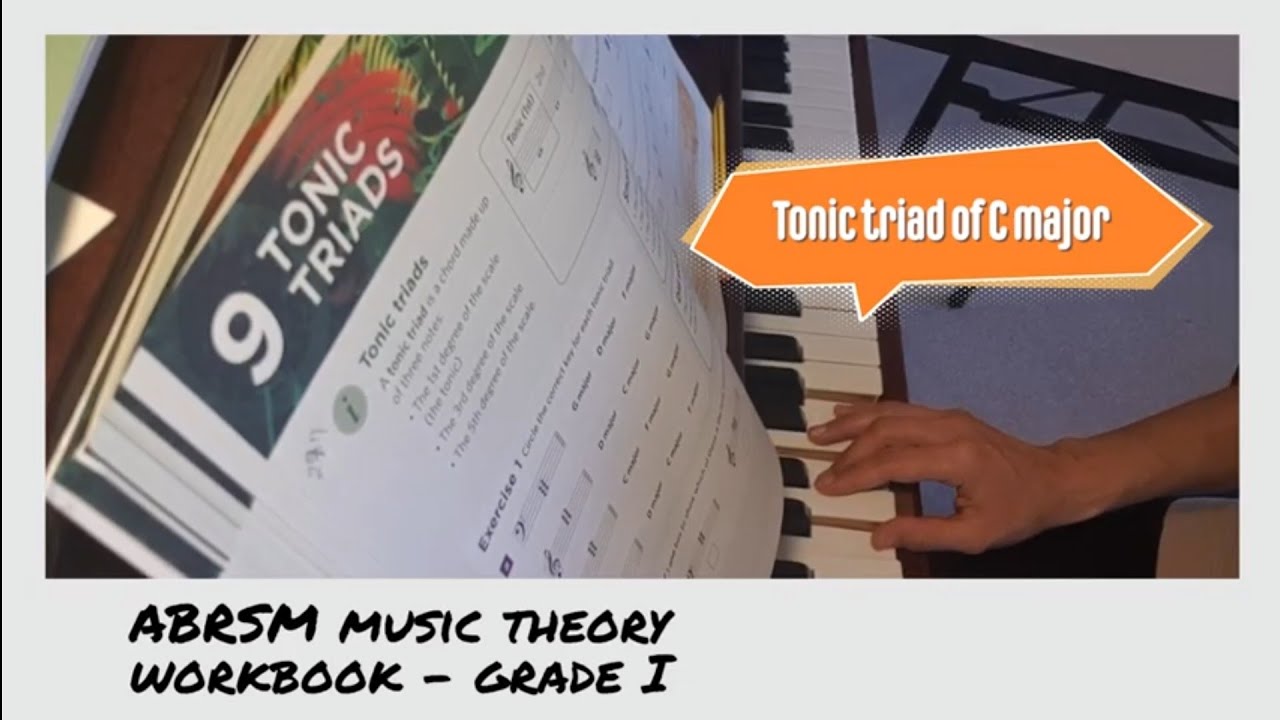 ABRSM Music theory exam TUTORIAL: TONIC TRIADS. (Grade I). - YouTube