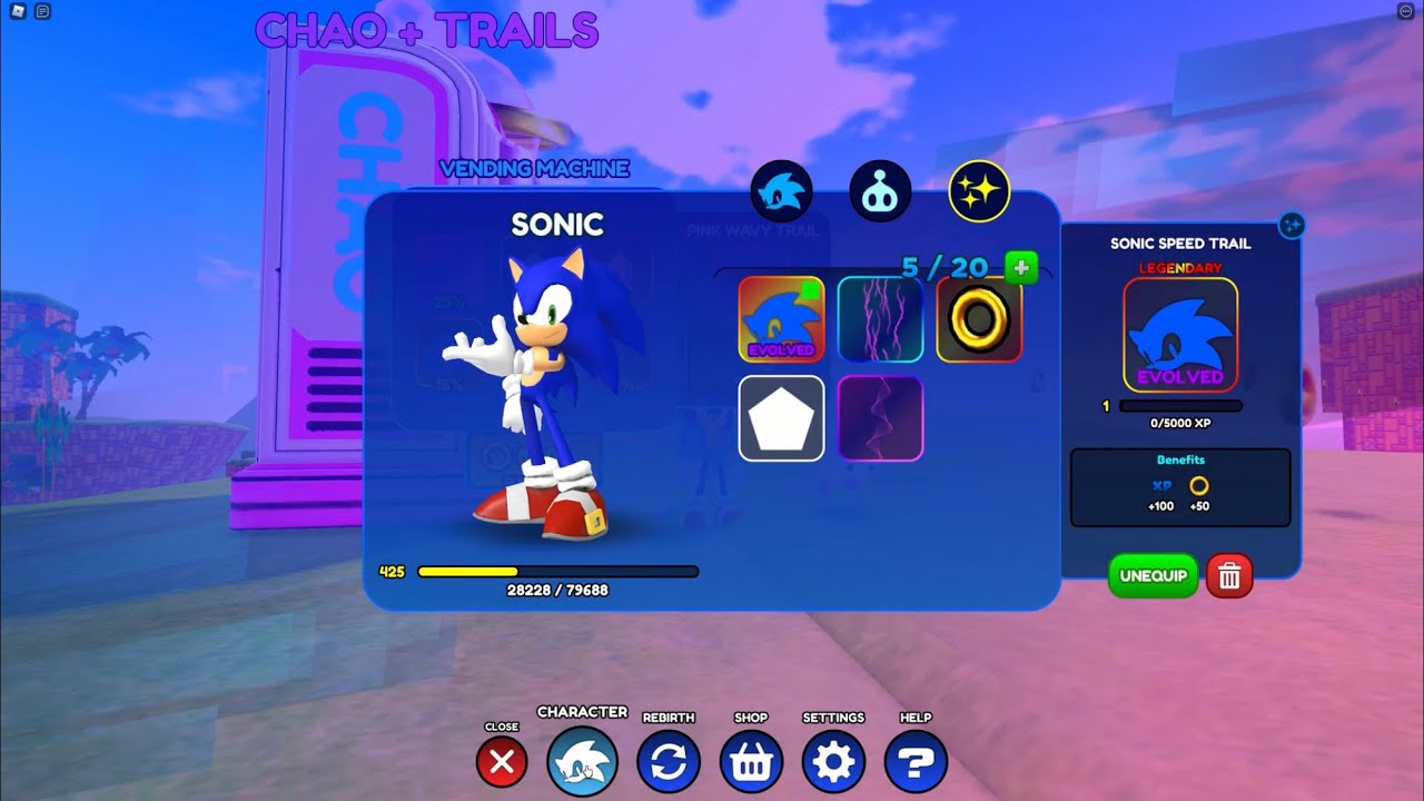 EVOLVING THE BEST TRAIL IN ROBLOX SONIC SPEED SIMULATOR! - YouTube