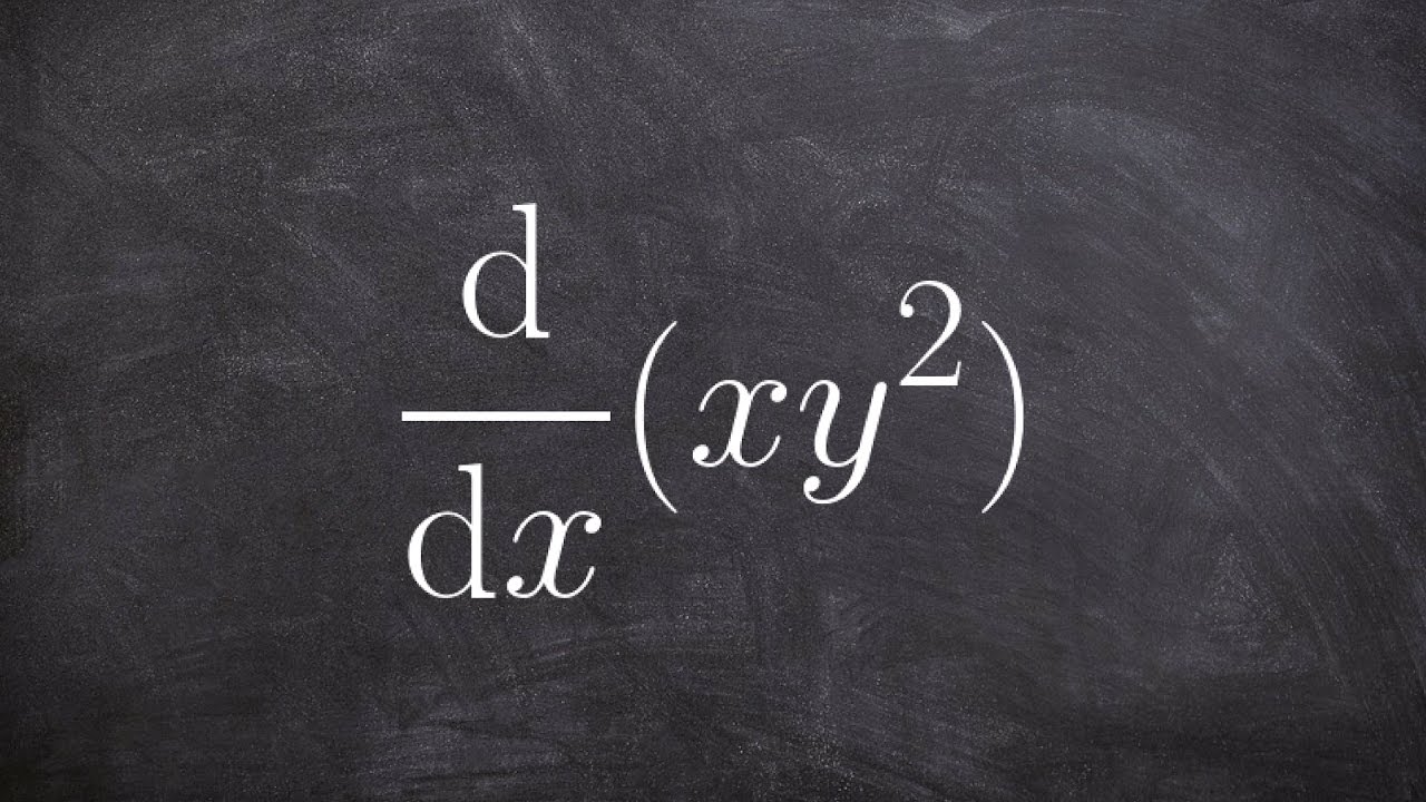 Implicit differentiation using the product rule - YouTube