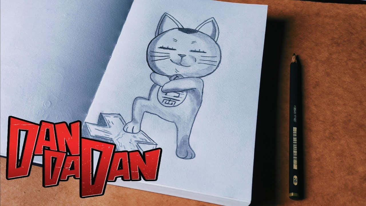 How To Draw Turbo Granny Cat From Dandadan [Sketch By Arif] - YouTube