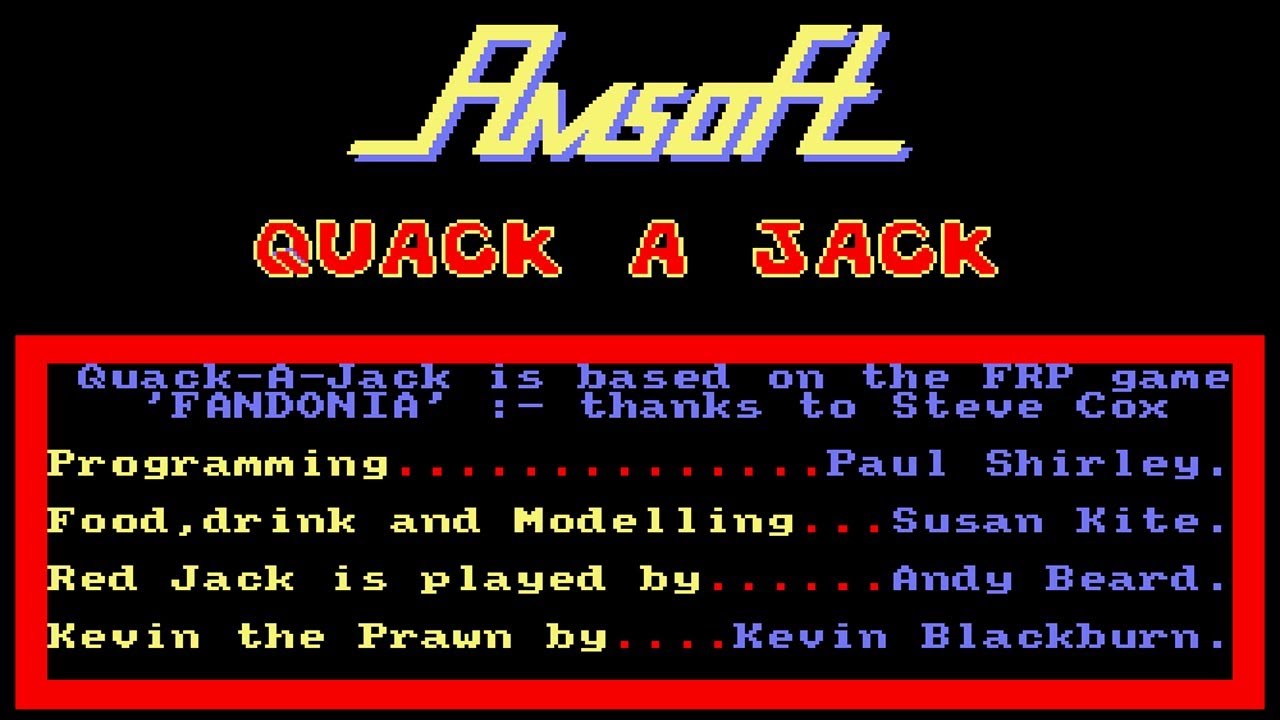 [Amstrad CPC] Quack A Jack - Longplay - YouTube