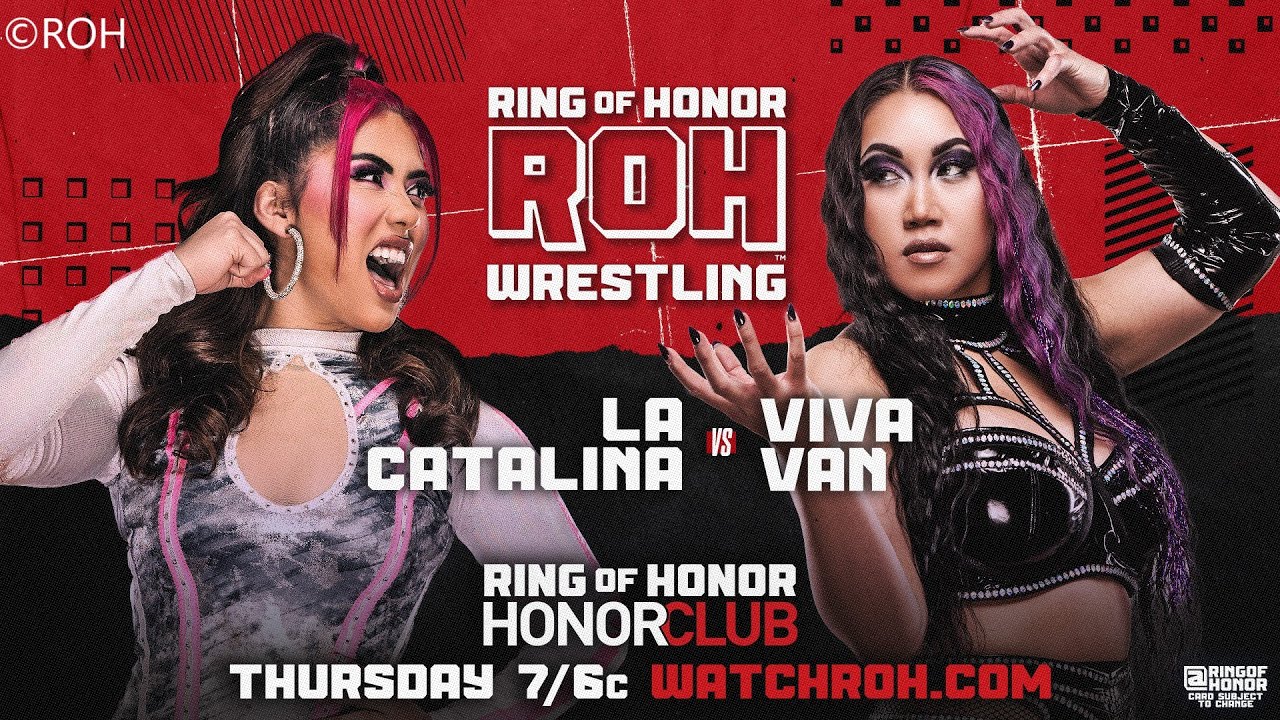 La Catalina v Viva Van / Singles Match / ROH Honor Club #108 / WWE 2K25 - YouTube