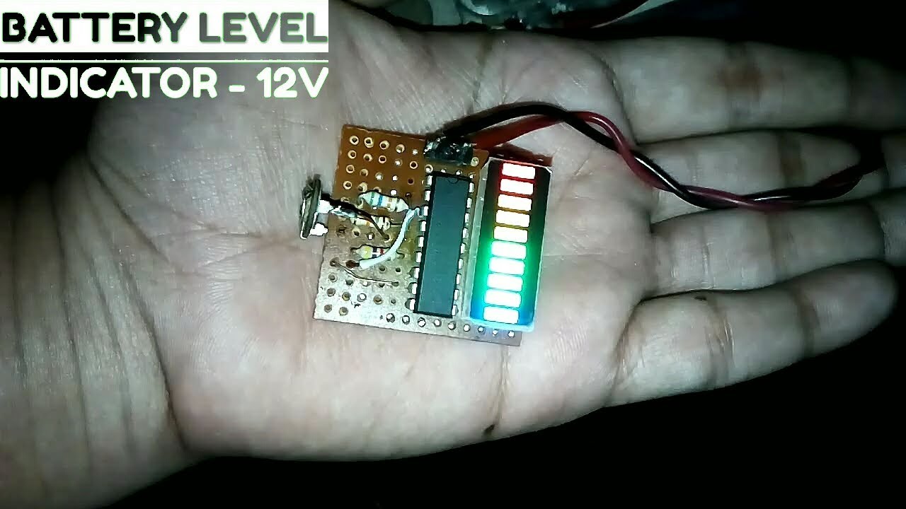 Battery level indicator - YouTube