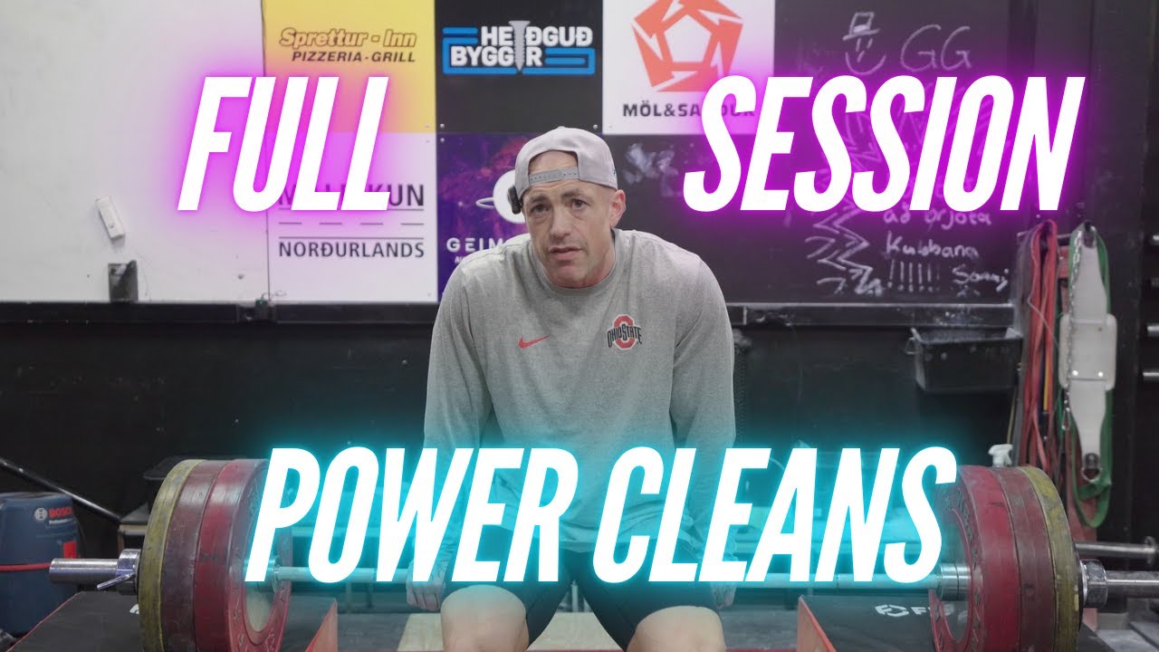 FULL SESSION of POWER CLEANS - YouTube
