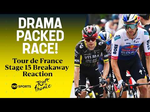 Tour de France Stage 15 REACTION: Mountain stage packed with chaos! 🤯