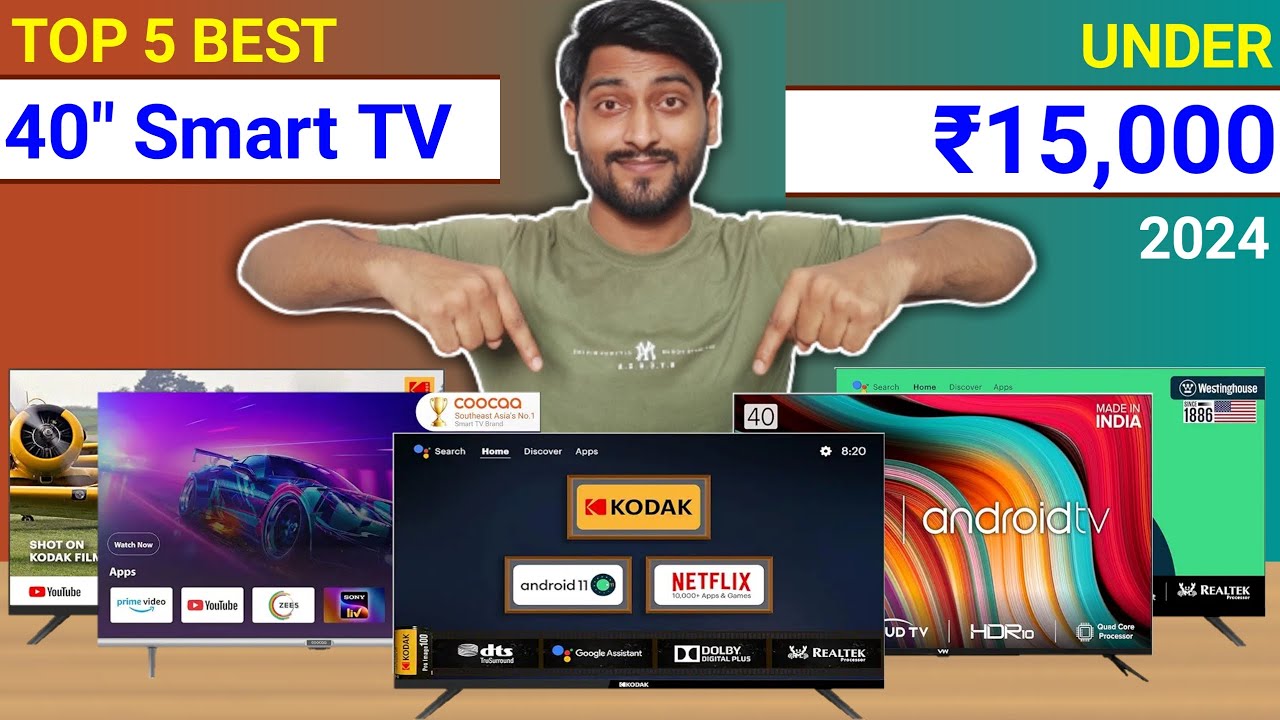 Top 5 Best 40 Inch Smart TV Under 15000⚡January 2024 || Best 40 Inch ...