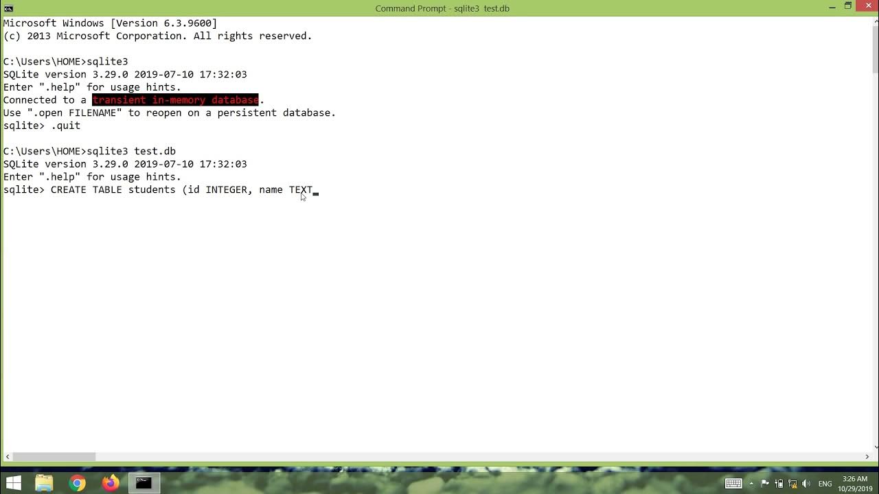 Create tables Create and Manage SQLite Databases From Scratch - YouTube