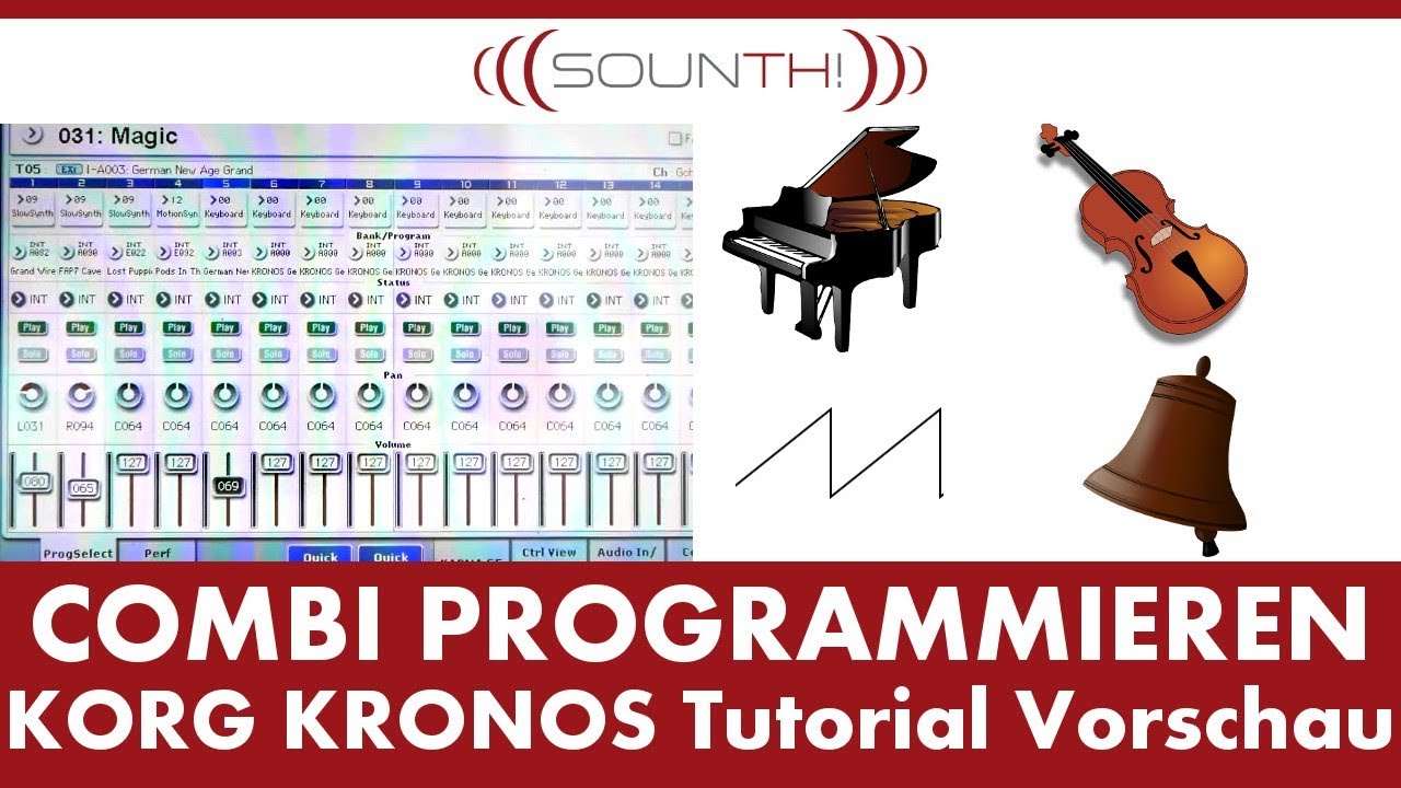 Korg Kronos - Combi Programmieren - Tutorial Vorschau - YouTube