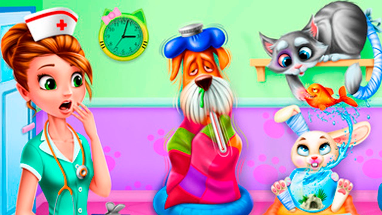Doctor Fluff Pet Vet - Animal ER simulator - Learning Games for Kids - YouTube