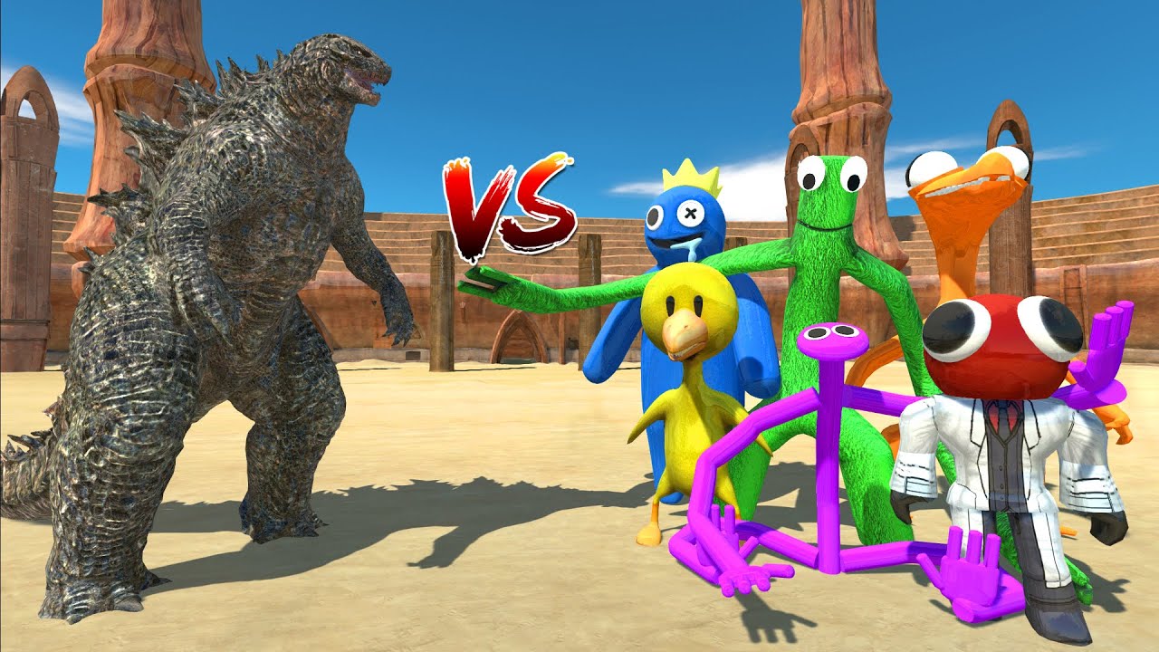 New Team Rainbow Friends VS Godzilla 2021 - Animal Revolt Battle ...