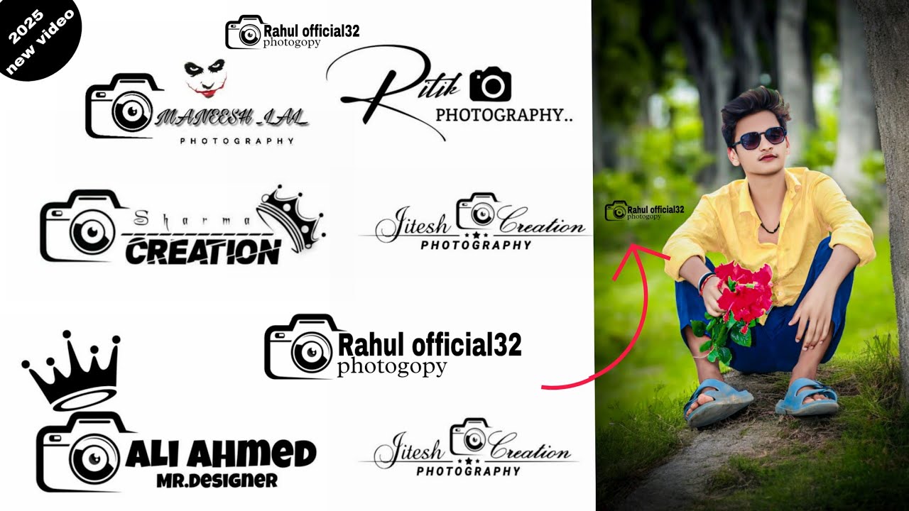 How To Make Photo Editing Logo || अपने मोबाइल से अपना logo बनाये ...