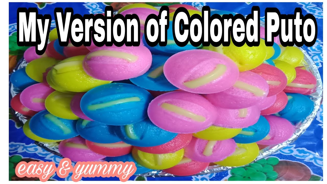 My version of Colored Puto / No Oven Bake atbp - YouTube