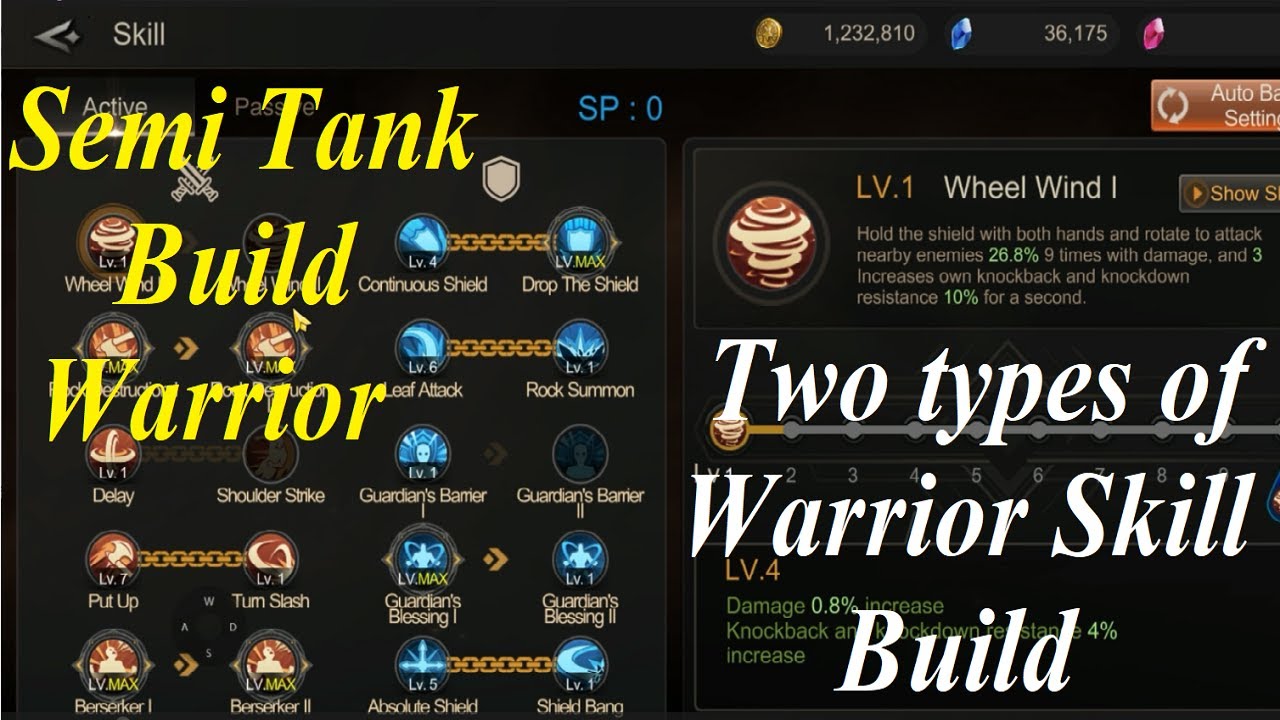 Altius the guardian - Warrior Build/Two different type Warrior skill ...