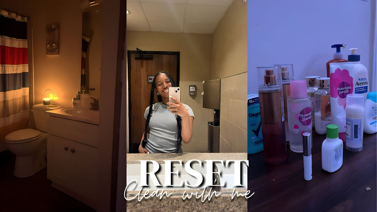 FRIDAY RESET Cleaning my room and bathroom🫧🧹 | Vlogmas day 10!🎄 - YouTube
