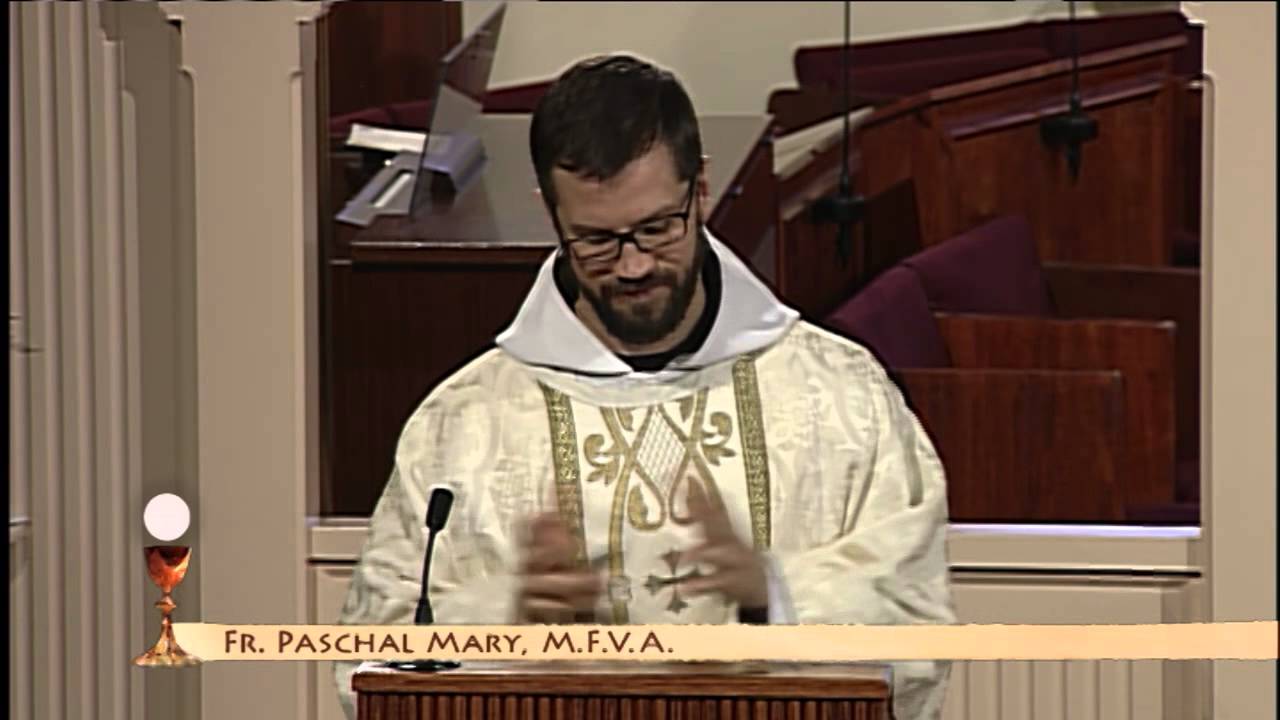 EWTN Daily Catholic Mass - 2014-1-24- Fr. Paschal Mary - YouTube