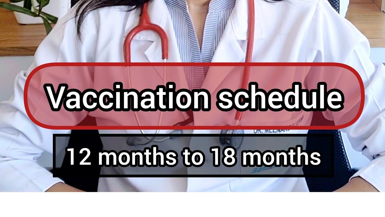 Vaccination schedule 1 year to 18 months age #baby #vaccination # ...
