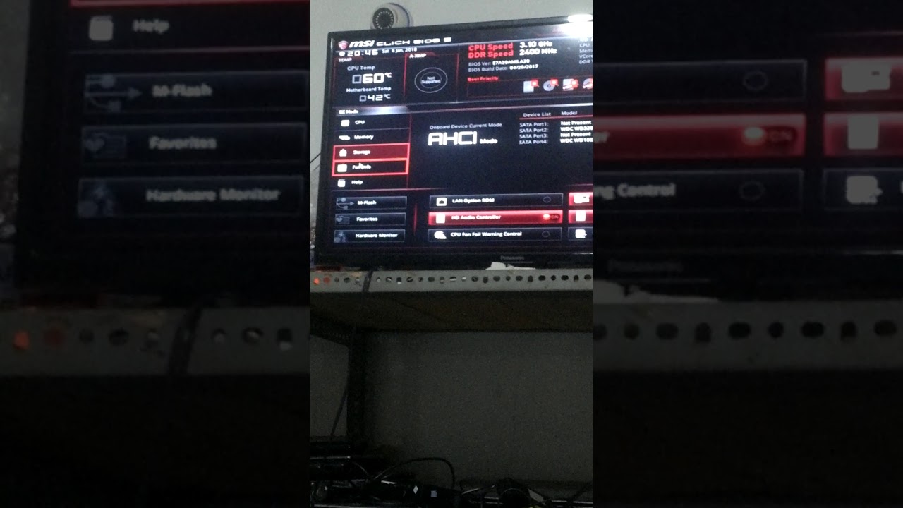 setting msi click bios 5 - YouTube