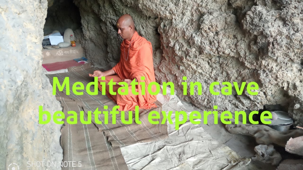 Meditation in cave . beautiful experience in cave .divine MEDITATION ...