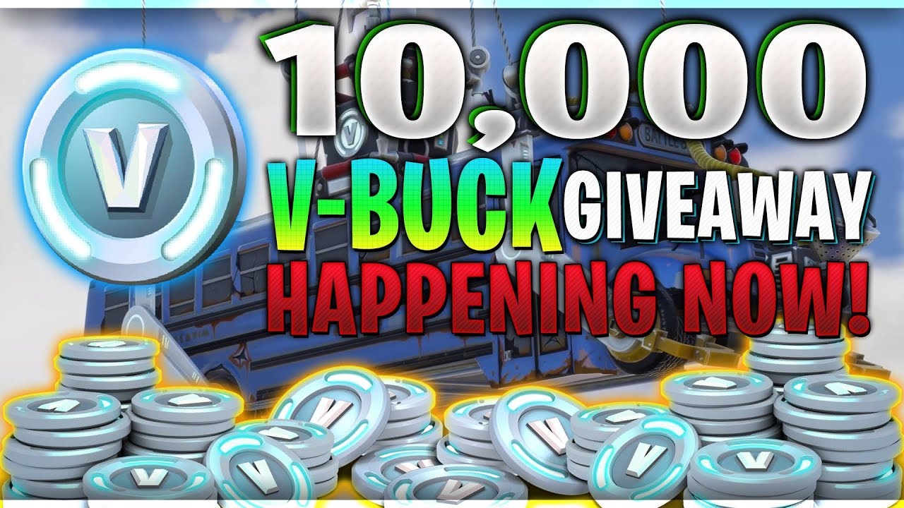 FORTNITE // 10,000 VBUCKS GIVEAWAYS // GET FREE SKINS // HAPPENING NOW ...