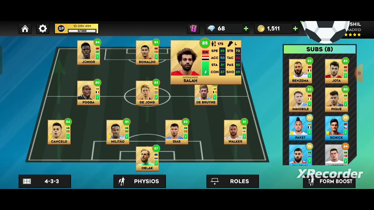 my DLS ( dream league soccer) team - YouTube