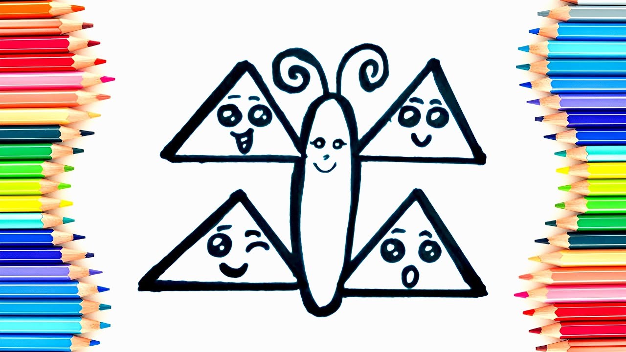 Create a Stunning Butterfly Using Triangles: Step-by-Step Guide - YouTube