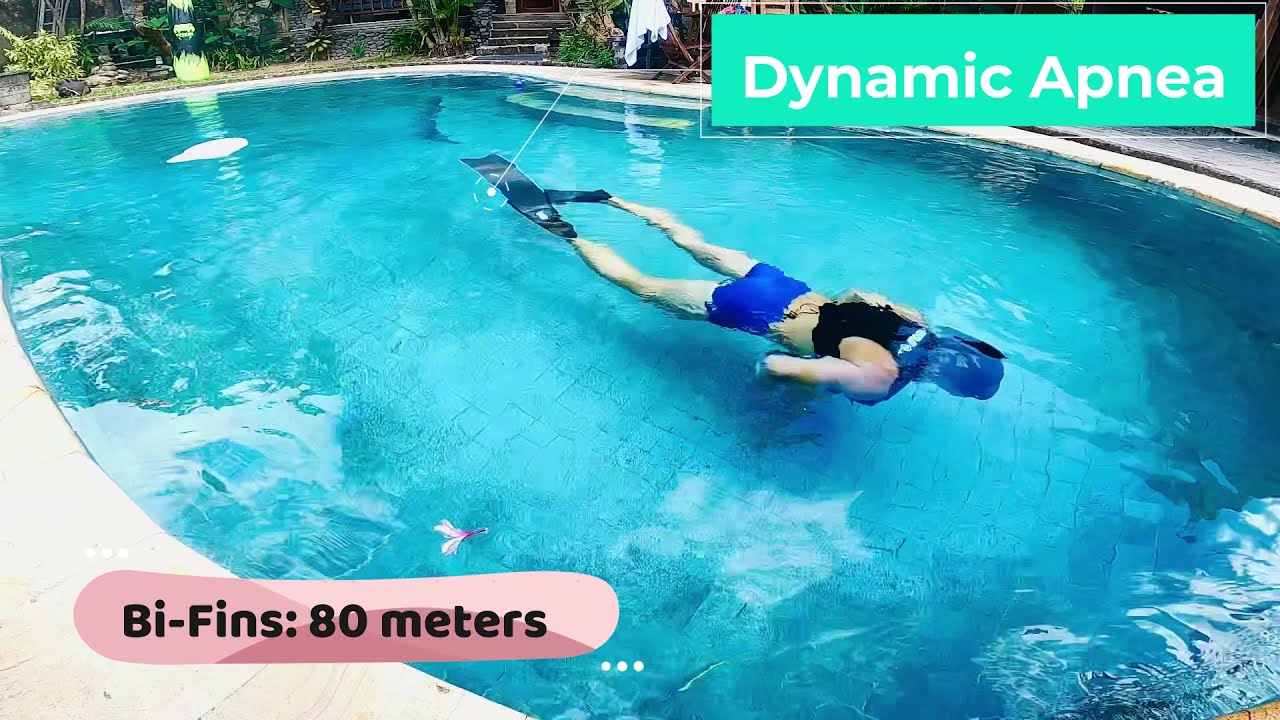 Dynamic Apnea with Fins (DYN) - Workout - 80 meters - YouTube