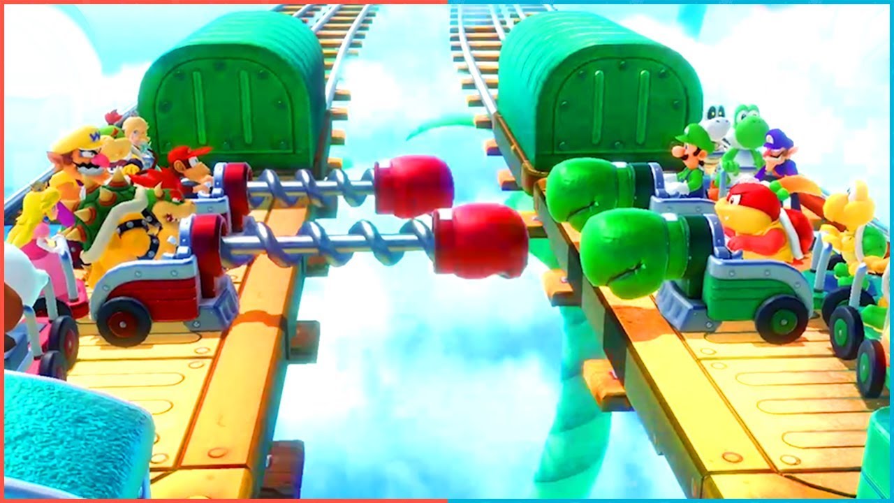 "Super Mario Party" All Team Minigames - YouTube