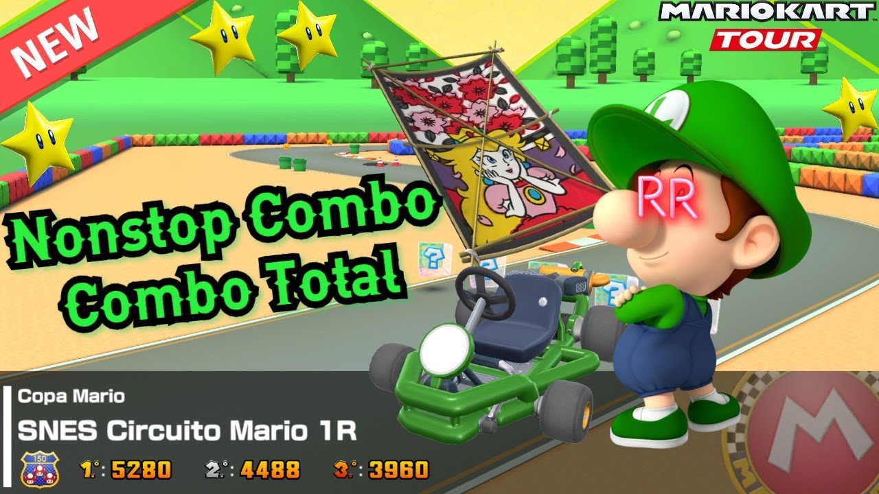 MKT | SNES MARIO CIRCUIT 1R | NONSTOP COMBO | COMBO TOTAL - YouTube