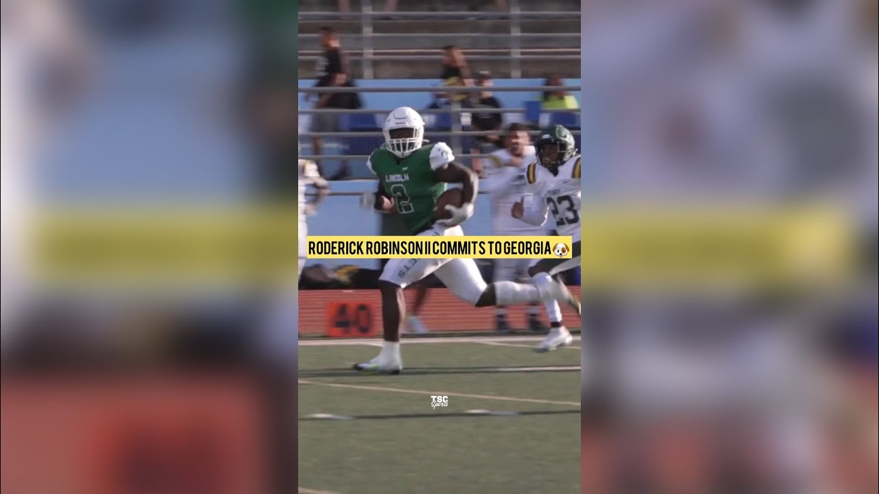 Roderick Robinson II COMMITS to Georgia 🐶 - YouTube