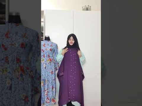 Live With Jilbab Set Semi Long Abaya From Apsara By Antara...........