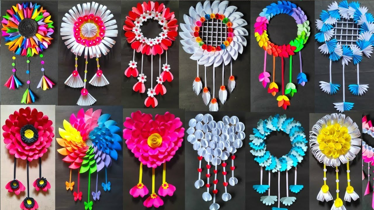 Beautiful and Easy Paper Wall Hanging / Paper Decoration / Unique Wall ...