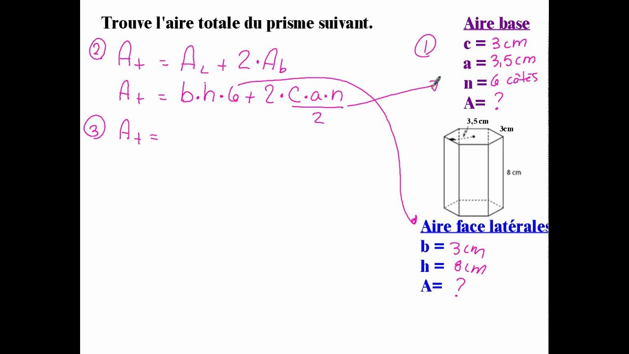 capsule 4 chapitre sur l'aire des solides - YouTube
