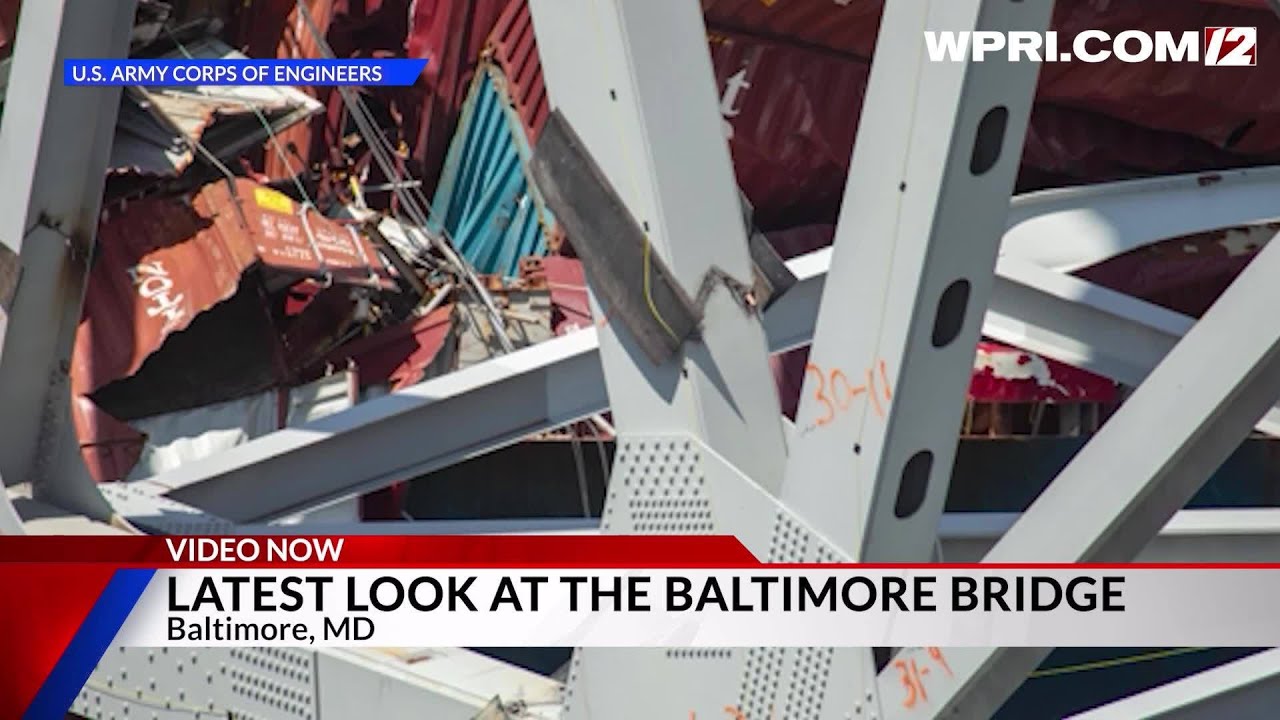 Video Now: The latest look at the Baltimore Bridge - YouTube